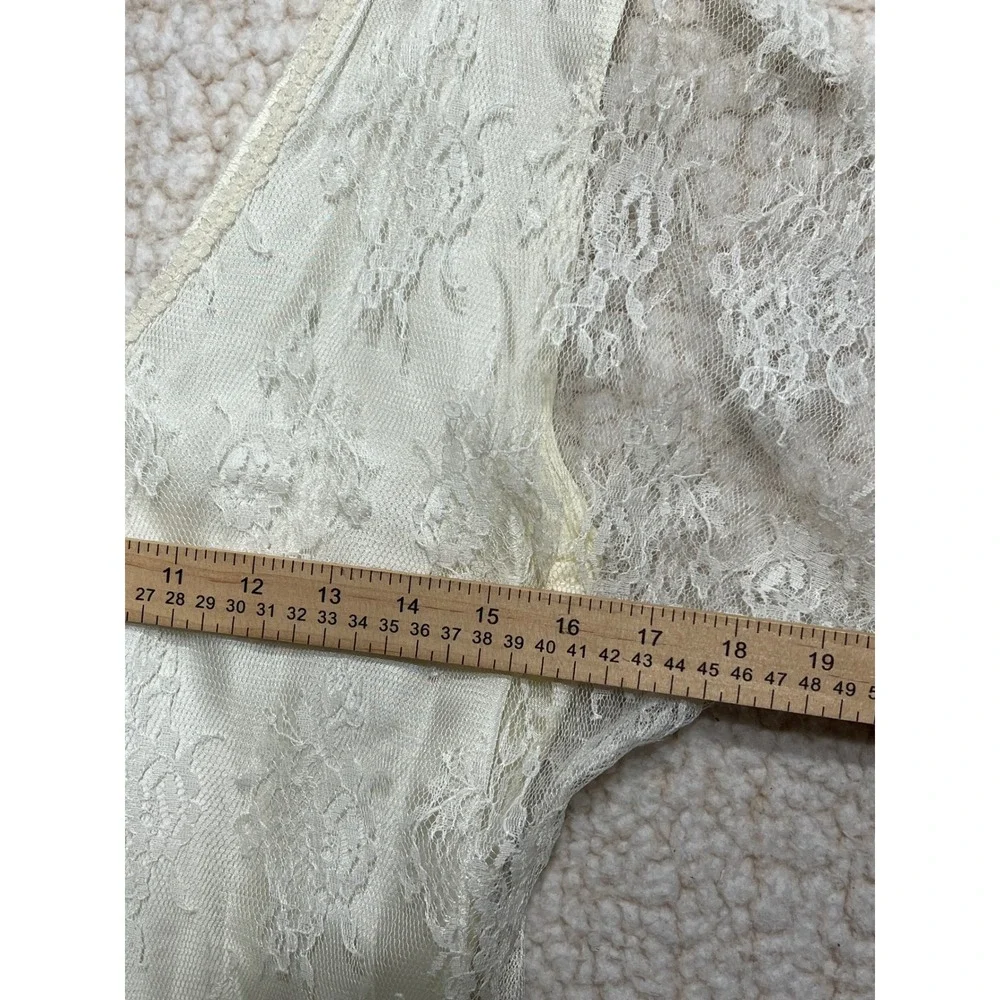 Olivia | Dresses | Vintage 7s Victorian Style Cream Lace Maxi Dress ...